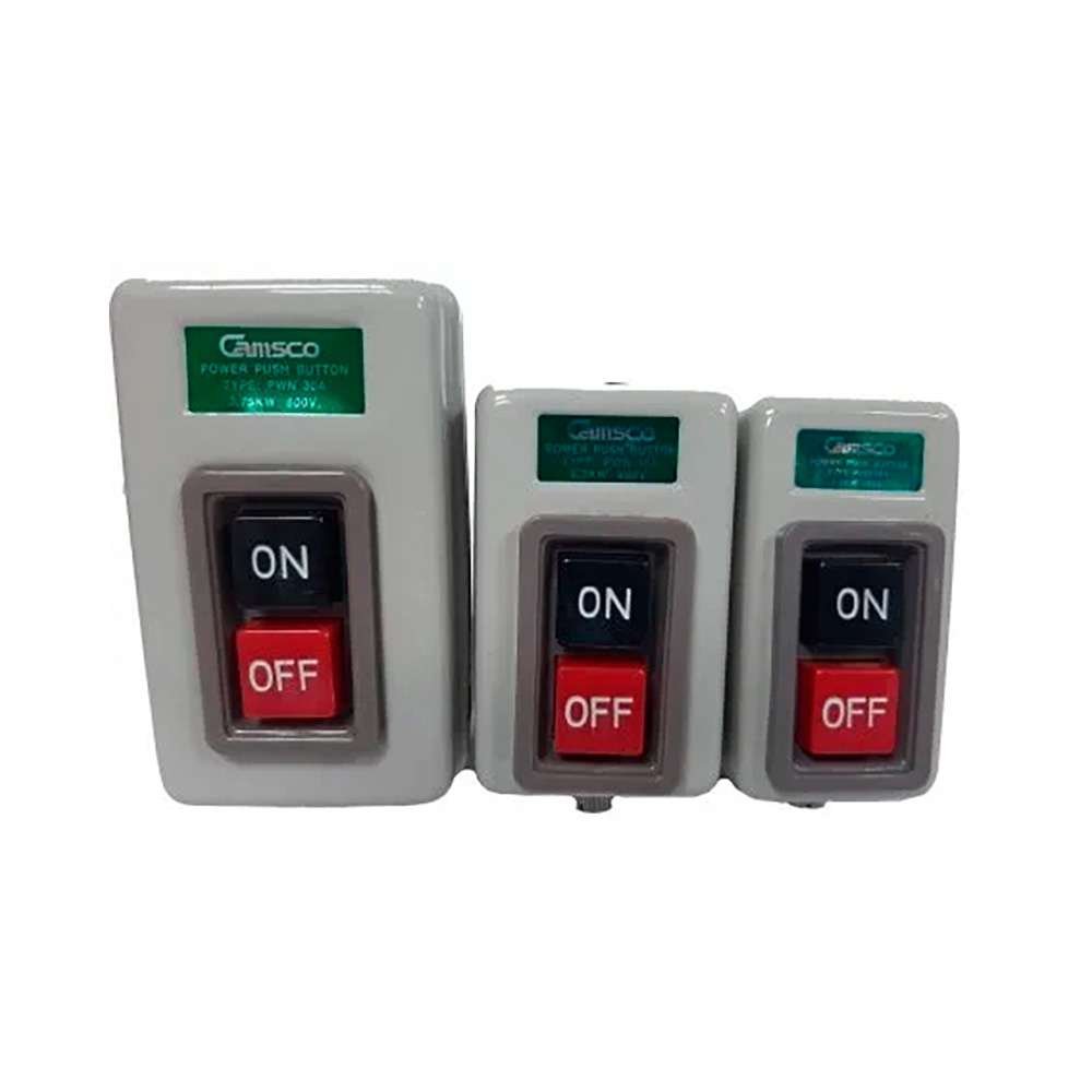 BOTONERA TRIFASICA 30A CAMSCO METALICA SOBREPUESTA - DISEELEC